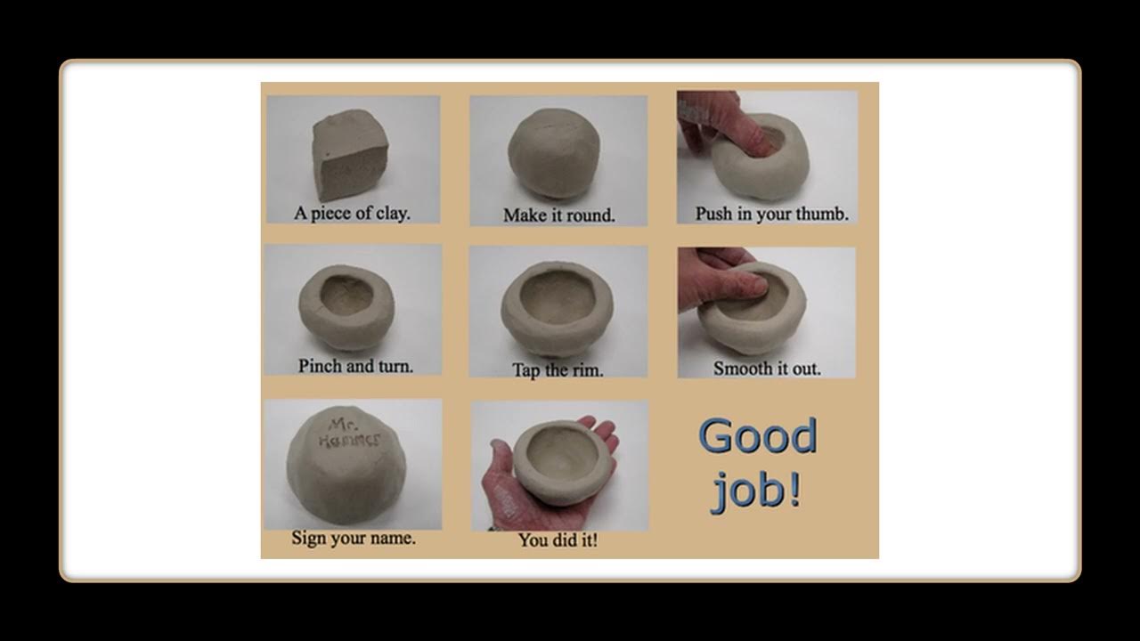 Pinch pot art lesson k-6 calmit19 - YouTube