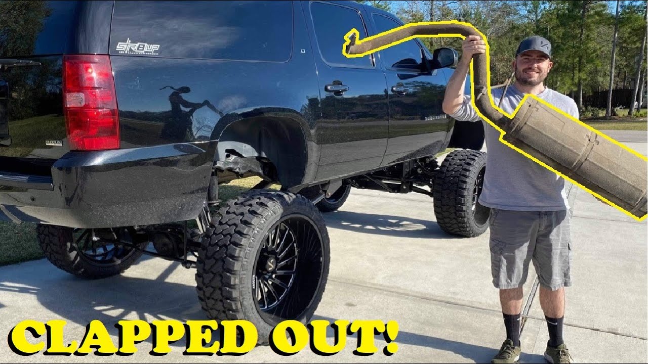 I CUT OFF The Suburban's EXHAUST! - Resonator Muffler Delete (Clapped ...