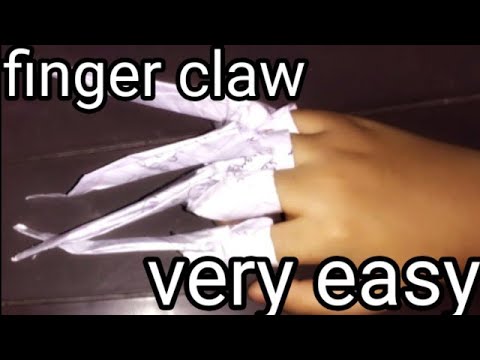 How to make finger claw in 3 min with very easy way - YouTube
