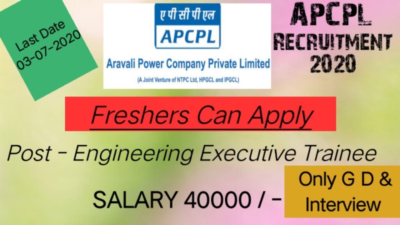 APCPL Recruitment 2020 - YouTube