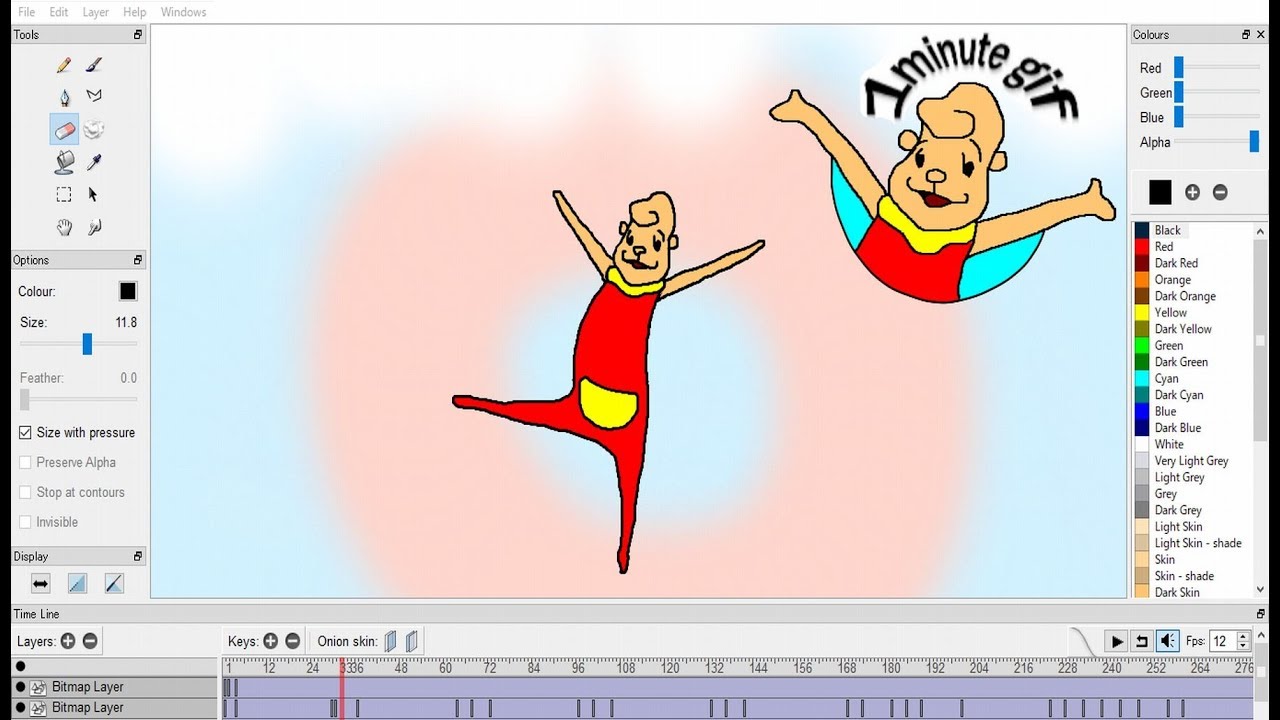 Pencil 2D Animation【Dance】 - YouTube