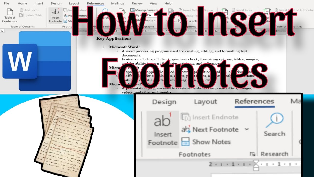Footnotes In MS Word | Easy Steps To Look Professional - YouTube