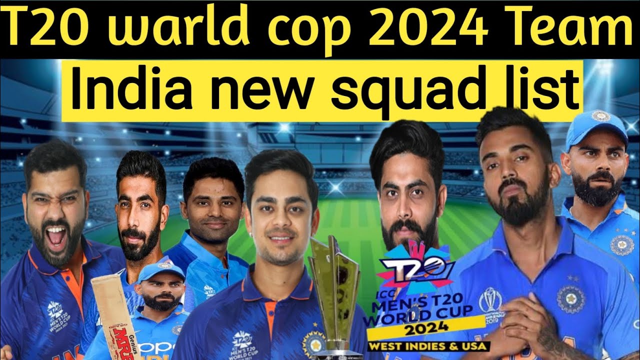 T 20 world cup 2024 Team india squad list - YouTube