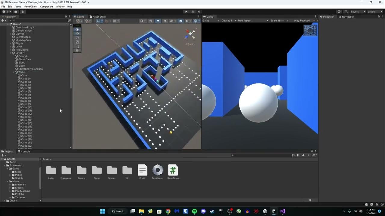 Creating Pacman Level 256 in Unity3D - YouTube