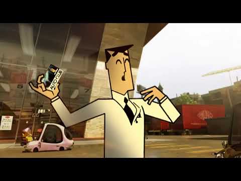 Cartoon Network City - Prof Utonium's Bad Car Day - 4K