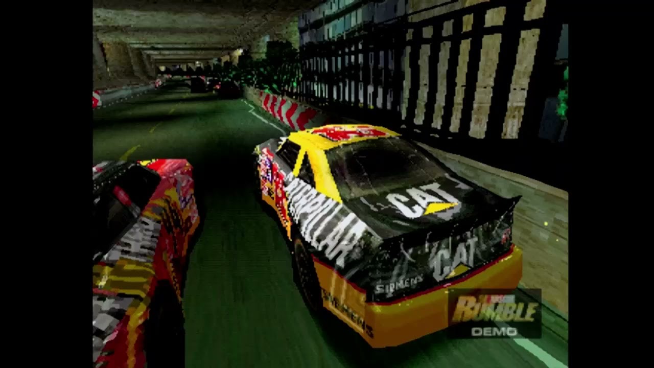 Nascar Rumble (PlayStation 1) Intro And Demo Mode - YouTube