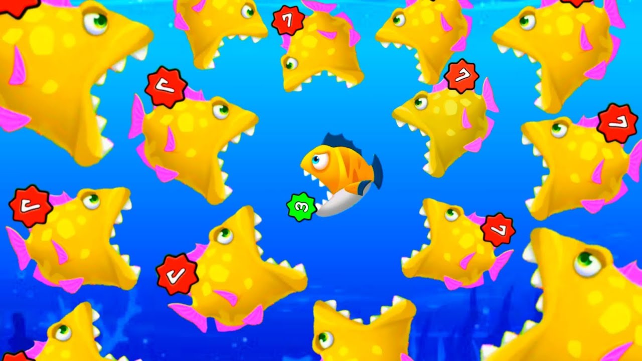 Fishdom New Update Ads Mini Games / Fish Evolution Games - Fish monster Part 16 Gameplay - YouTube