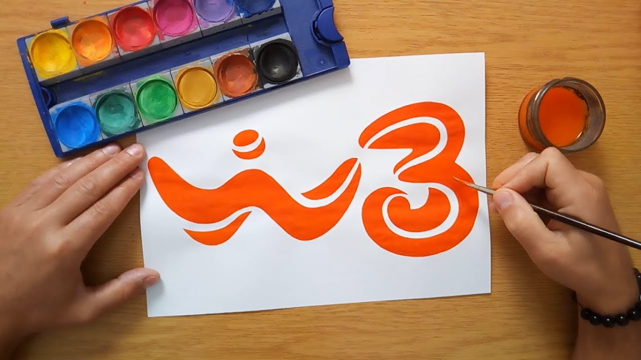 Come disegnare il logo di WINDTRE - YouTube