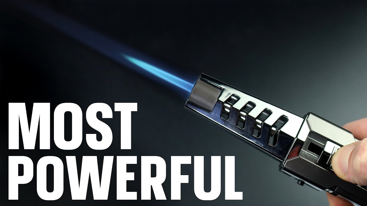 Most Powerful Torch Lighter Test + Refill - YouTube