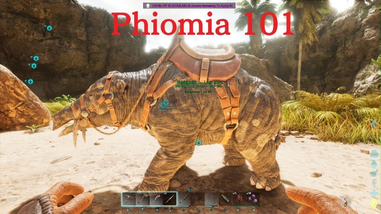 How to tame a phiomia in Ark Ascended - YouTube