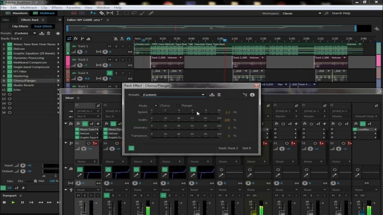 HOW I MIX MELODIC RAP VOCALS IN ADOBE AUDITION CC - YouTube