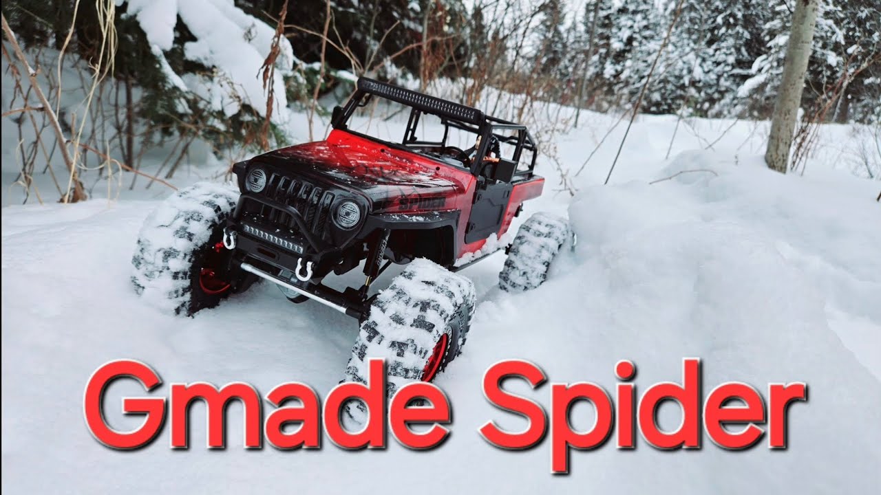 Wicked Jeep - Gmade Spider in the snow - YouTube