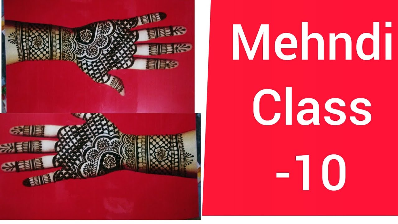 Mehndi class-10 💞 ️ Mehndi class for beginners ll 💞💞 Simple Mehndi ...