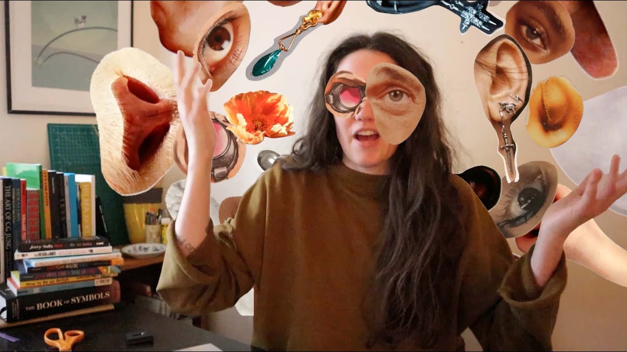 I turned my face into an animated collage - YouTube