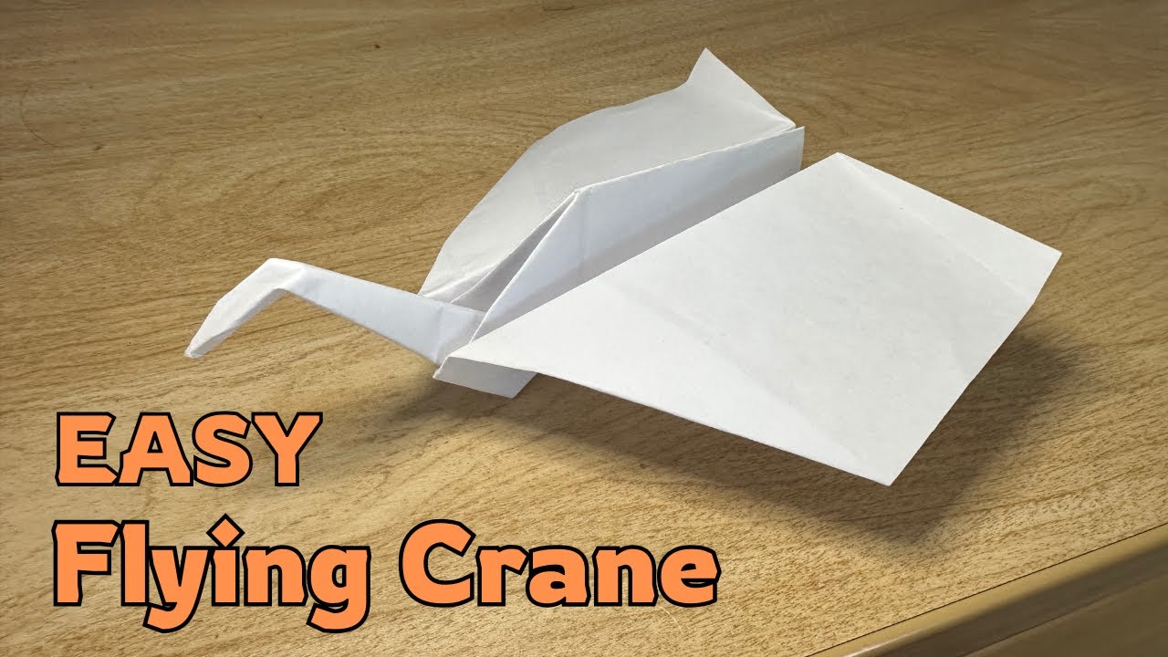 How to make a paper crane that can fly - Flying Origami Crane Tutorial ...