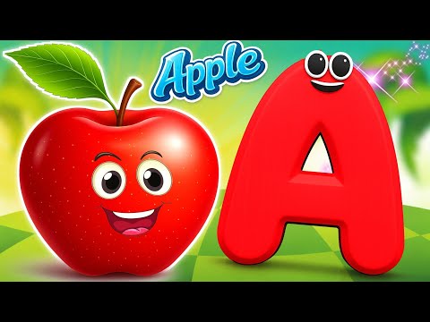 A is for Apple | ABC Phonics Song for Toddlers | Fun Alphabet Learning Song 🎶