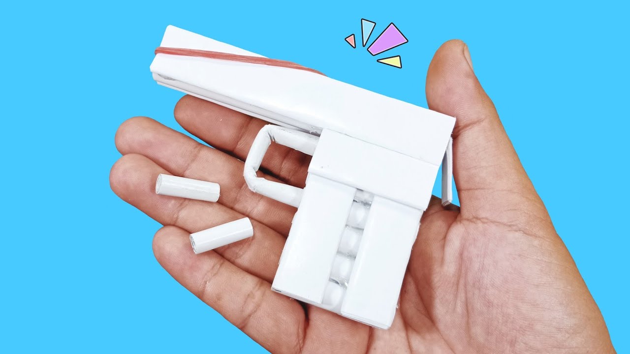 Simple‼️ How To Make a Paper Gun That Shoot | How To Make Gun With ...