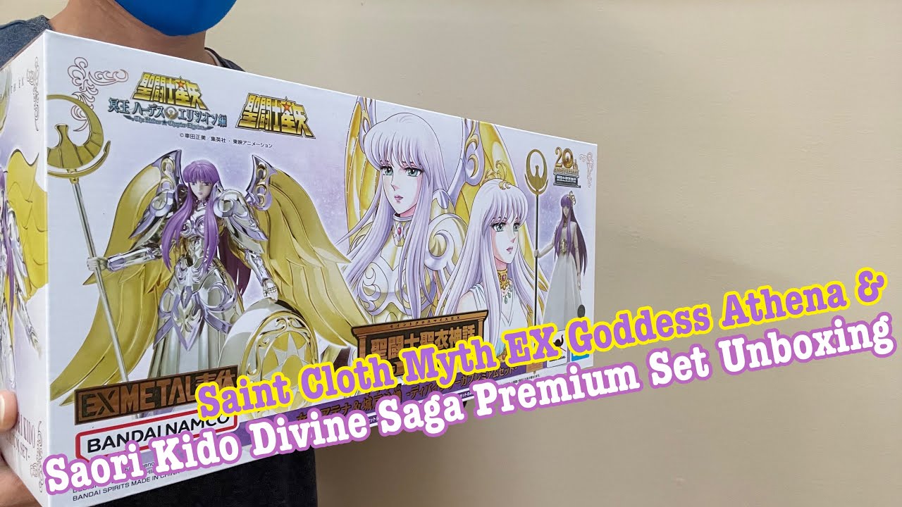 [UNBOXING] Saint Cloth Myth EX Goddess Athena & Saori Kido Divine Saga ...