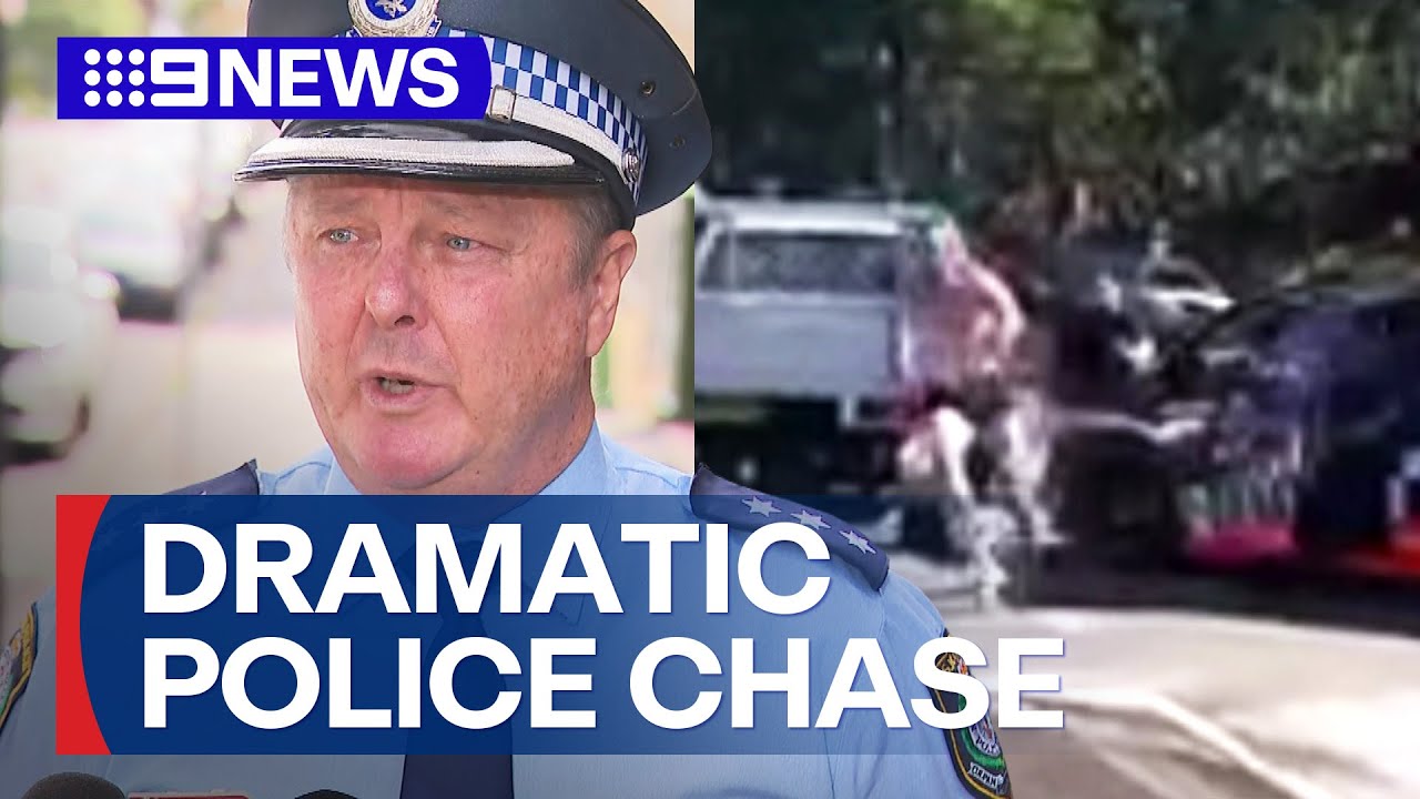 Dramatic footage captures police chase on the NSW Central Coast | 9 ...