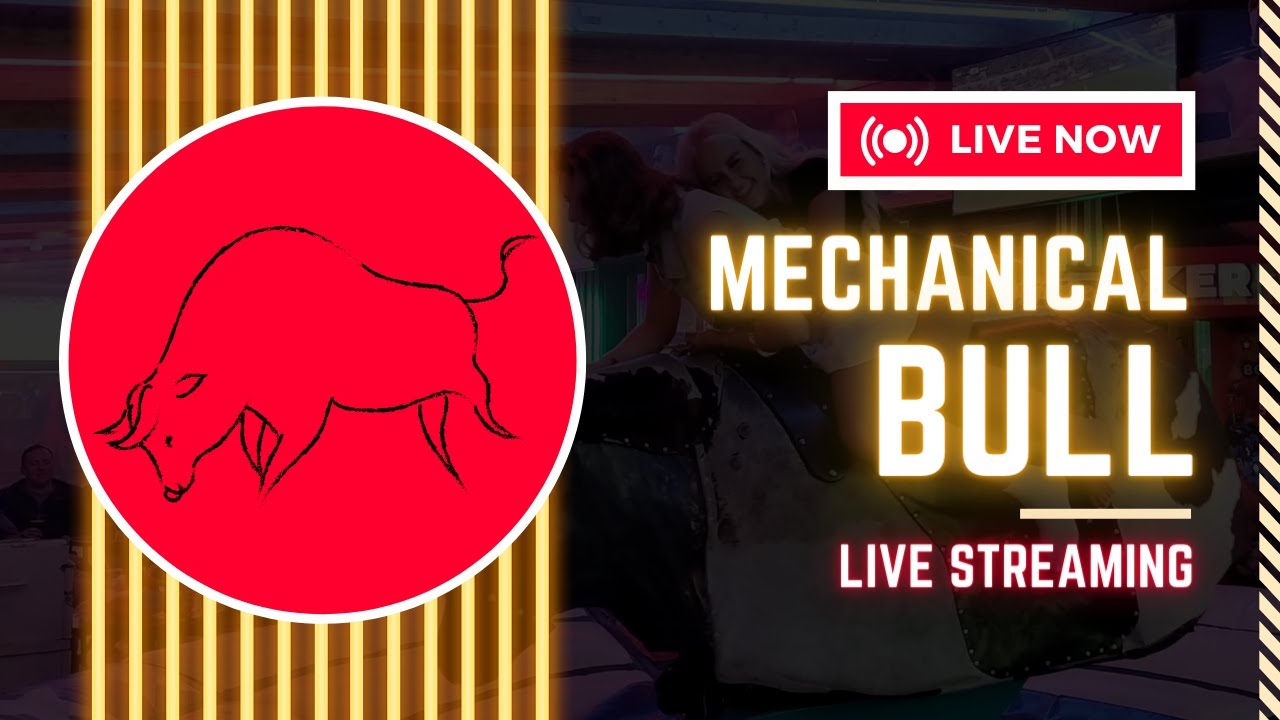 LIVE - Awesome Mechanical Bull Riding in Benidorm - YouTube