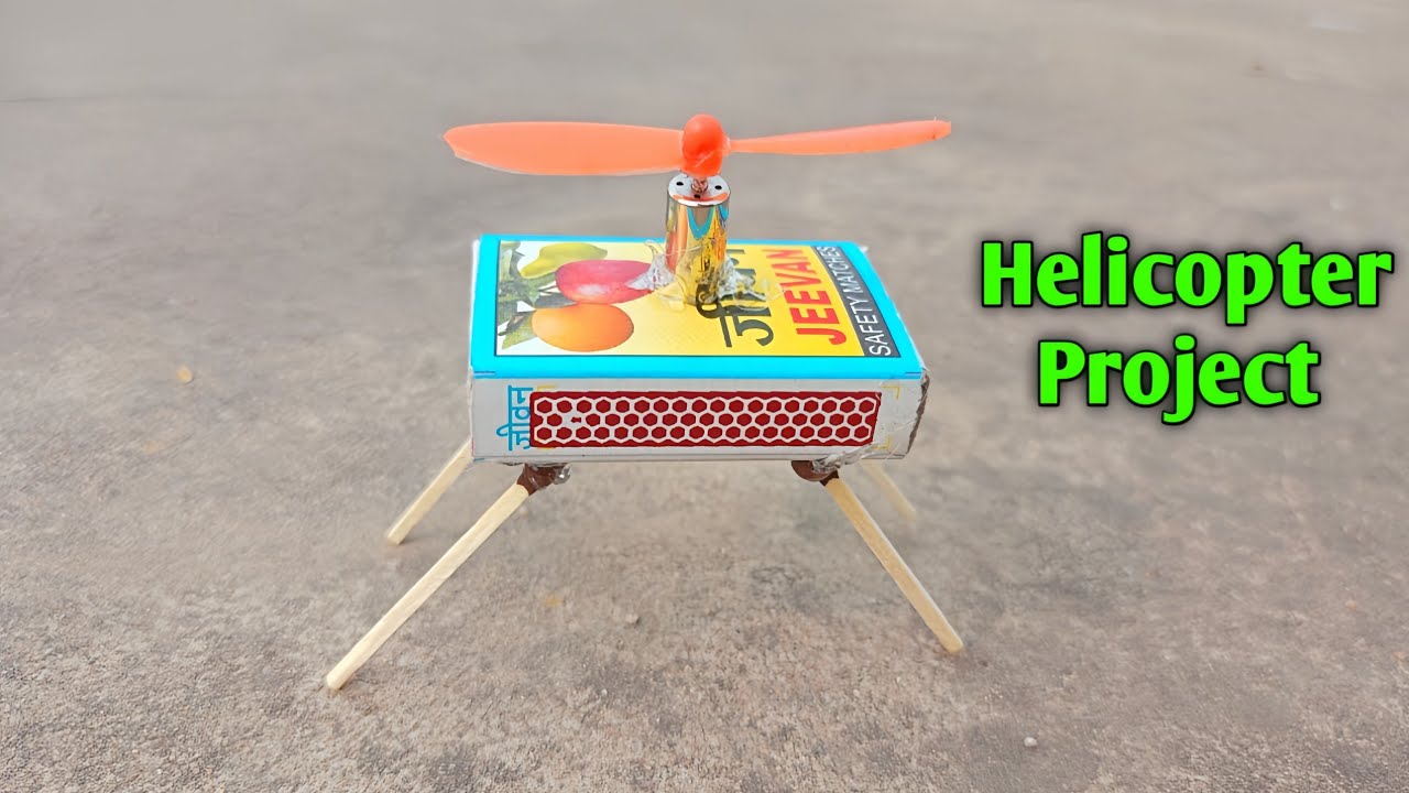 Helicopter Project for School l Homemade Helicopter flying Real l ...