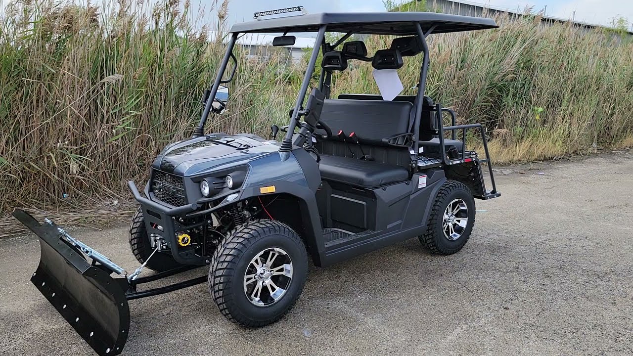 Rover 200cc UTV With Snow Plow Installed Gas Golf Rancher In Stock Now ...