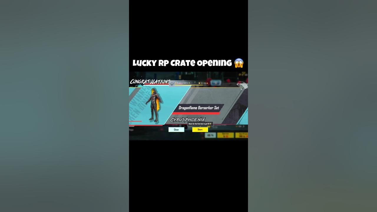 Lucky RP Crate Opening | RP Crate Opening #crate #bgmicrate #crateopening #shorts - YouTube
