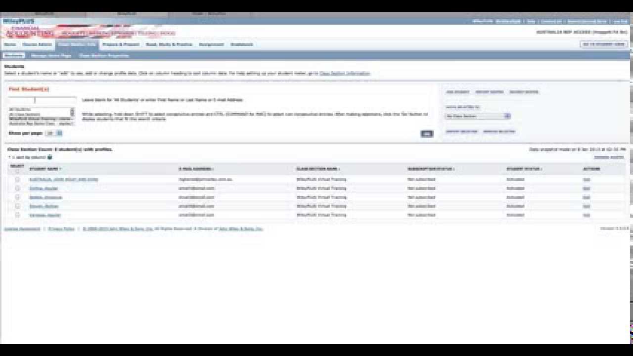 WileyPLUS Instructor Help - How to add or remove students - YouTube
