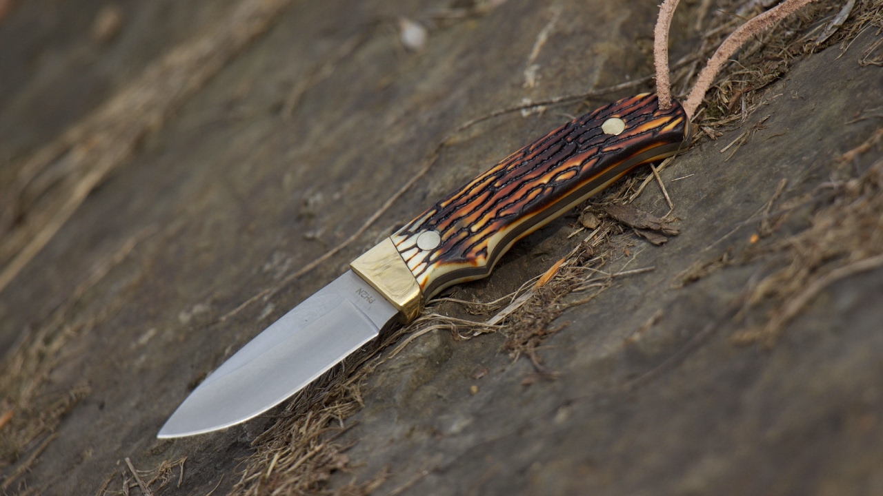 NEW Uncle Henry PH2N Hunting / Camp Knife - 2.5” Full Tang, Fixed Blade ...