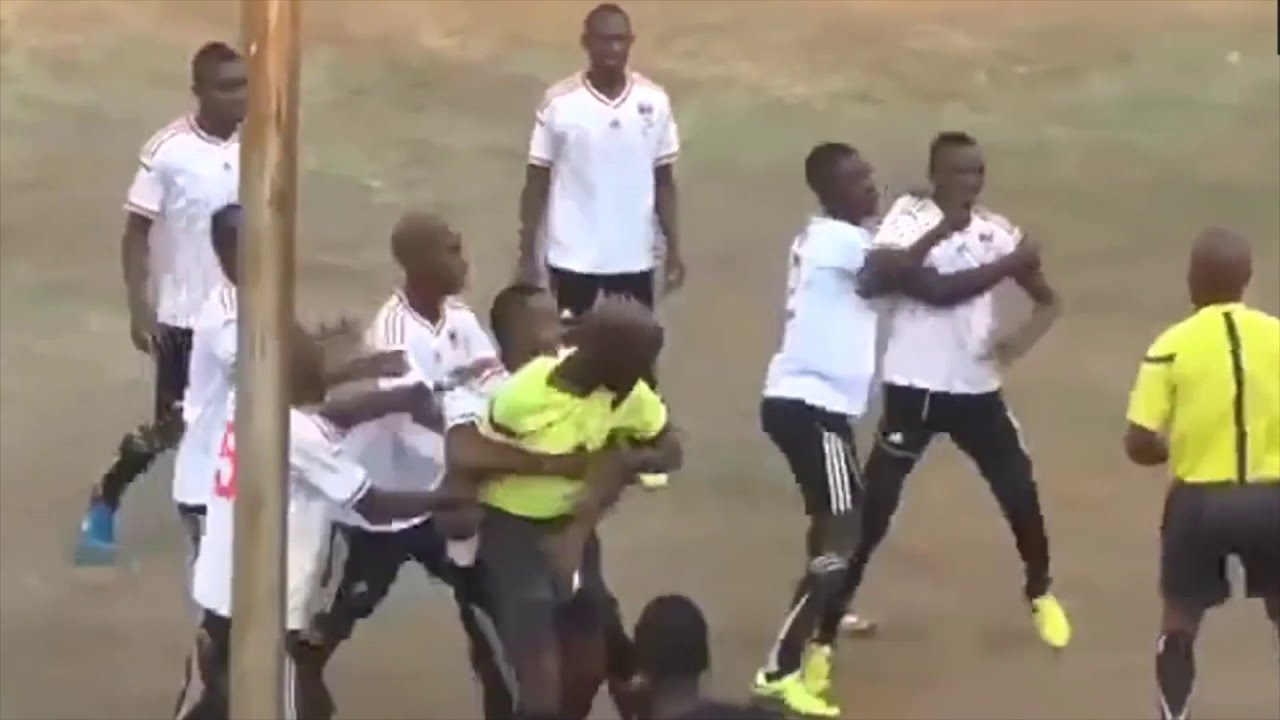 Referees VS Football Players - YouTube