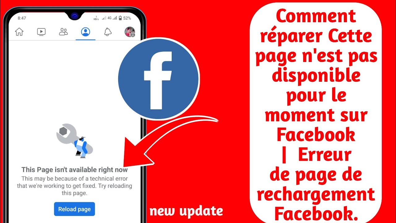 Comment réparer Cette page n'est pas disponible pour le moment sur ...