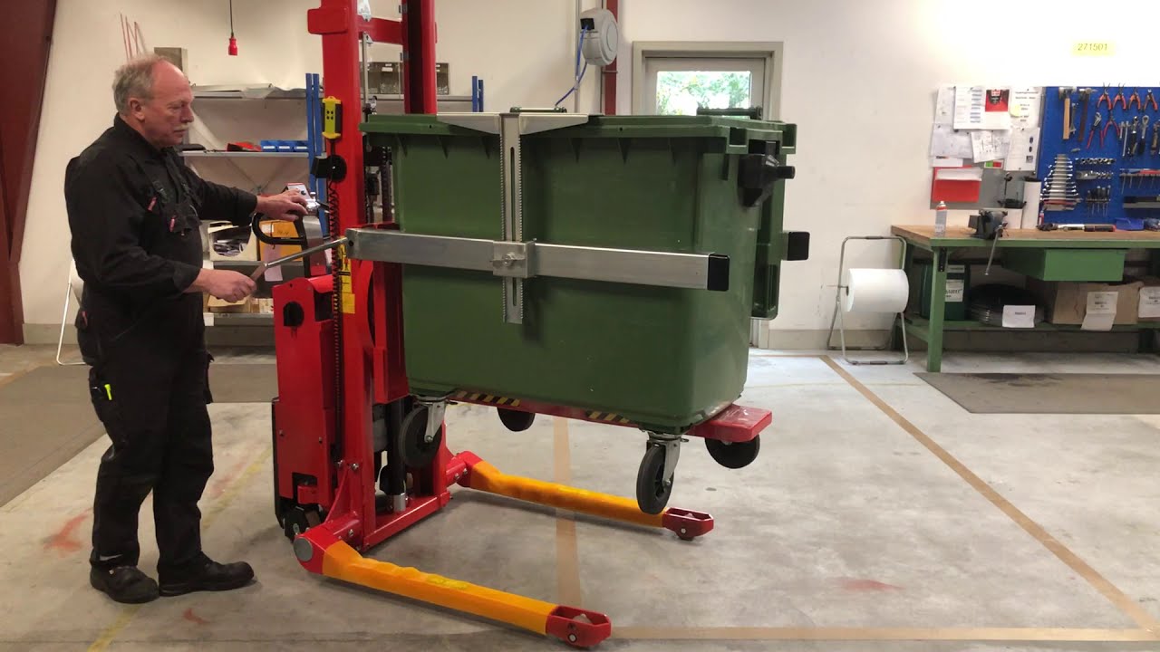 Plastic container handled by specially developed Logitrans Rotator ...