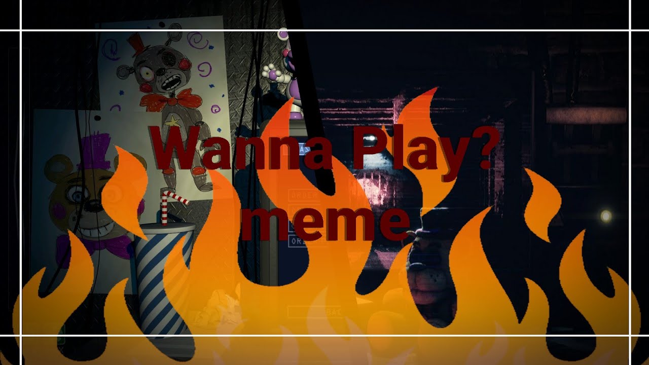 [⚠️Warning: Blood and Suicide⚠️] // "Wanna Play?" meme // FNAF/TJOC AU ...