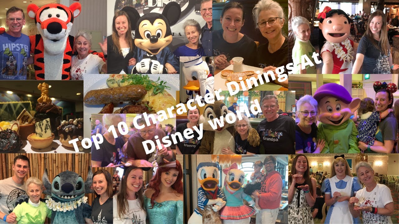 Top Ten CHARACTER DINING Restaurants at DISNEY WORLD! Very HELPFUL for ...