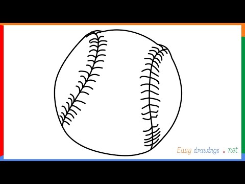 How To Draw Baseball Step by Step - [5 Easy Phase] & [Video]