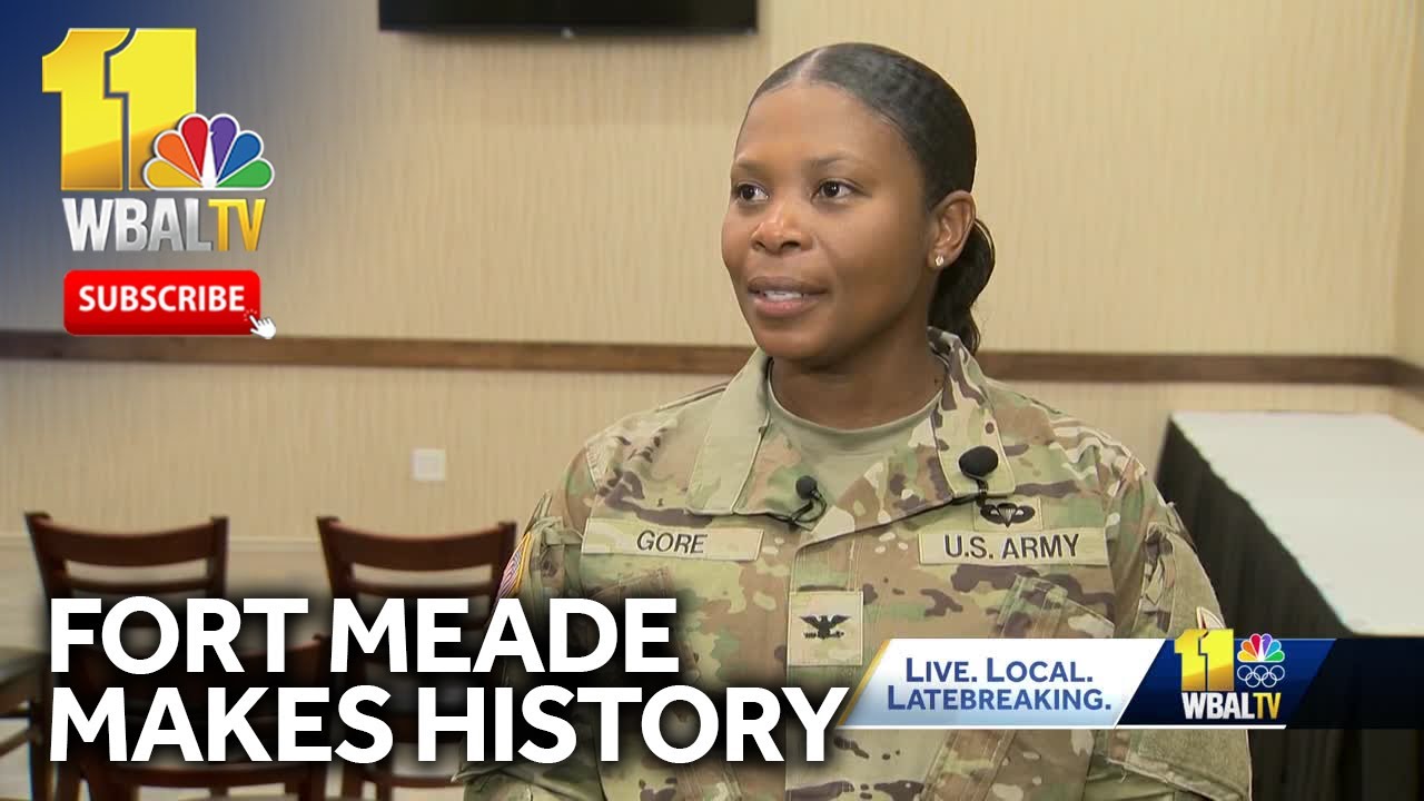 Fort Meade welcomes new commander, marking first for the fort - YouTube