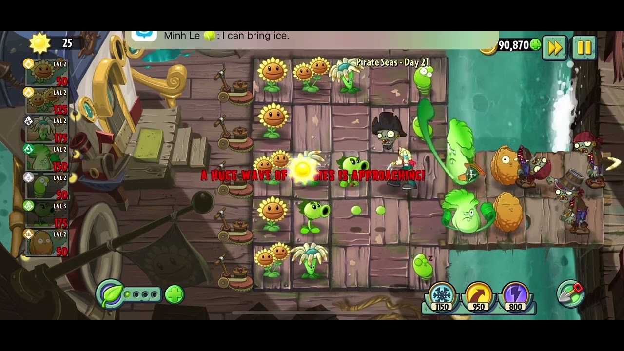 Plants vs Zombie 2 PvZ2 Pirate Seas Day 21 - YouTube
