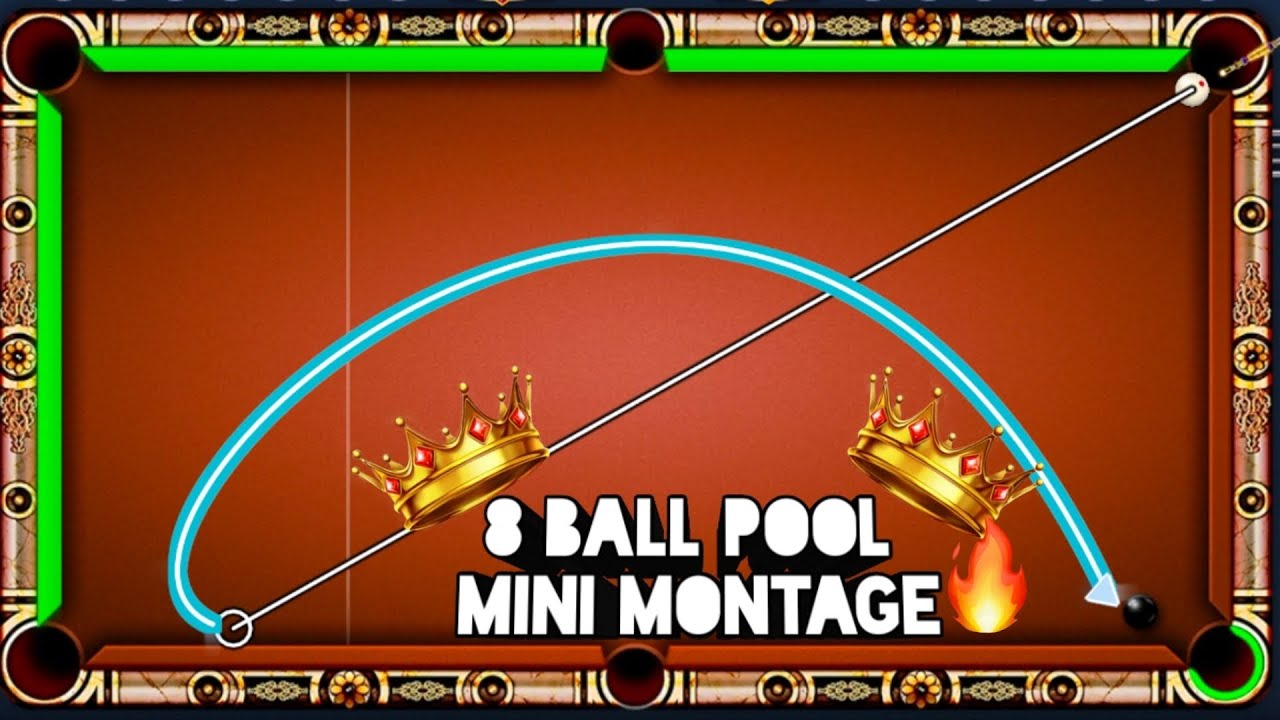 8 Ball Pool MINI MONTAGE ( BANK SHOTS & TRICKSHOTS )🤯🔥 || Ice Lounge ...