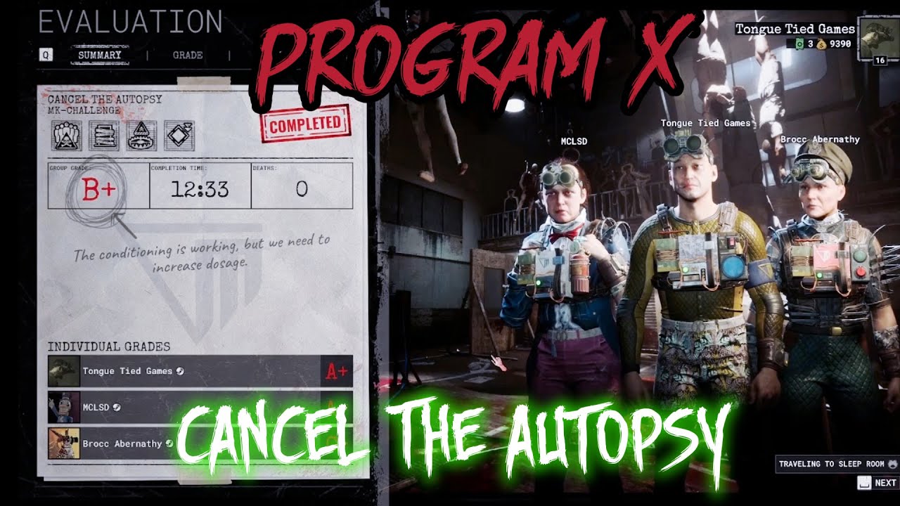 The Outlast Trials Program X Cancel The Autopsy with Theophicles and ...