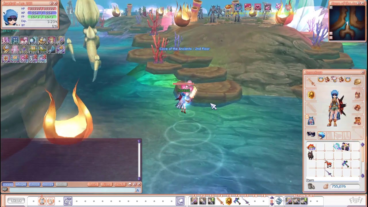 Coral Dungeon Hunt - Flyff Iblis - hunta9 - YouTube