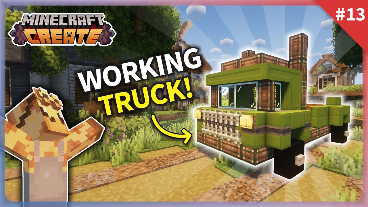 I Built a WORKING Delivery Van in Minecraft Create Mod! [#13] - YouTube