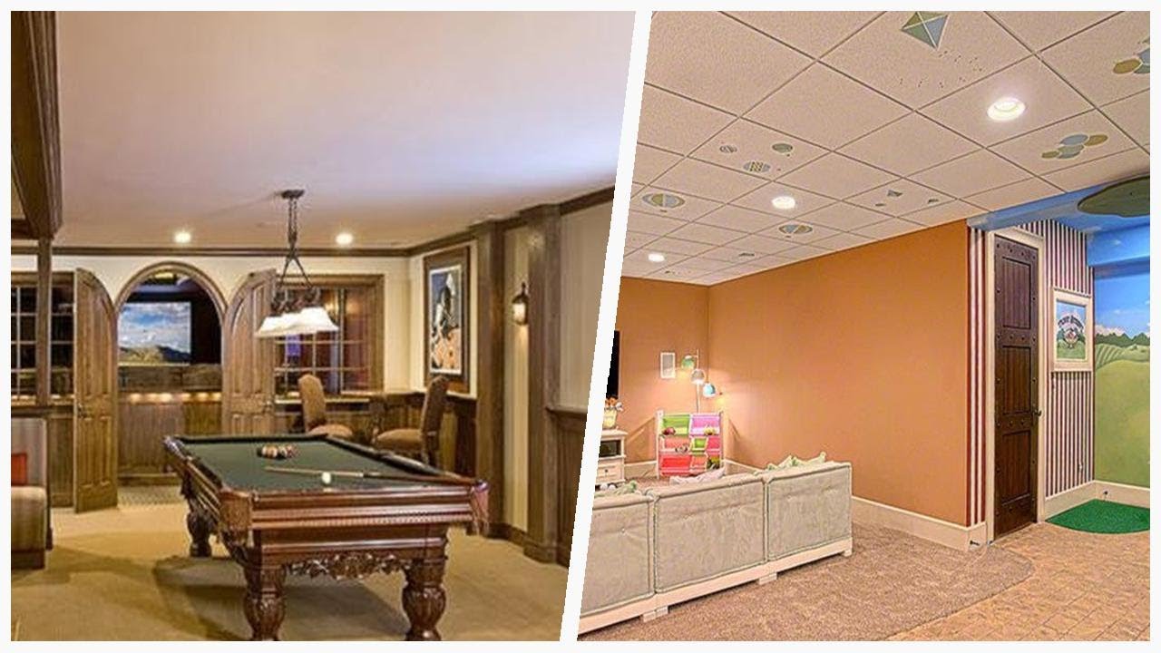 75 Basement With Orange Walls And Multicolored Walls Design Ideas You ...