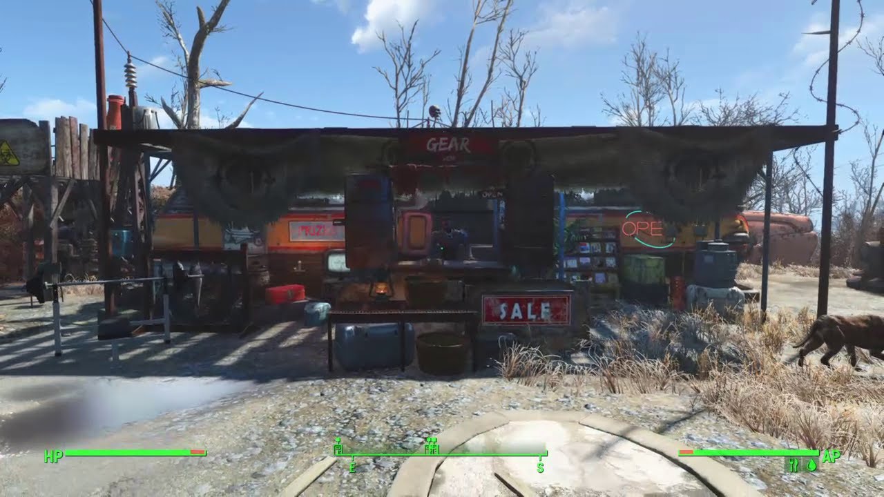 raider bus stall - FALLOUT 4 15 min build (no mods) - YouTube