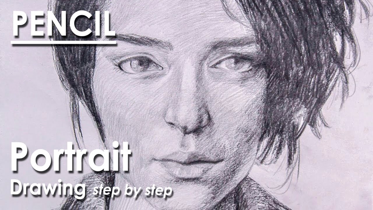 How to Draw & Shade A Female Portrait in Pencil | steps to follow - YouTube
