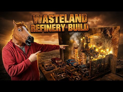 Post-apocalyptic modelling oil refinery diorama 1/24 scale Chapter 9 ...