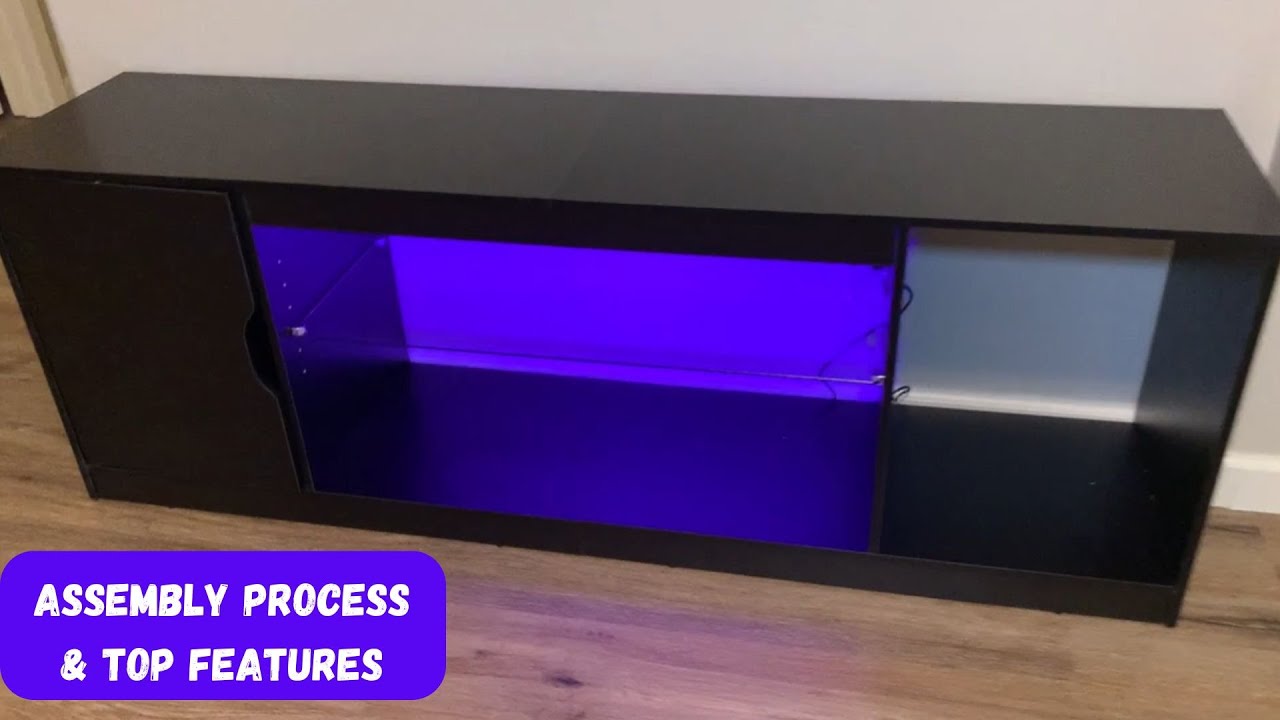 Assembly Process & Features | Bestier LED TV Stand - YouTube