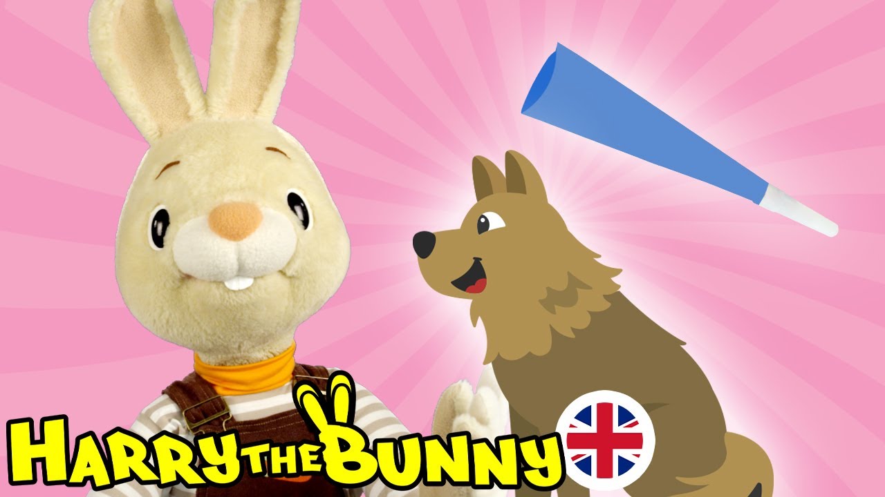 Baby Learning First Words w Harry the Bunny | Learn with Animals ...