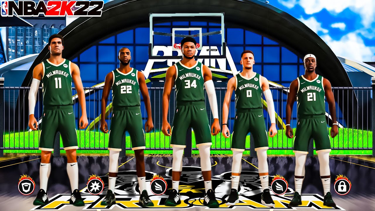 THE MILWAUKEE BUCKS IN COMP PRO-AM ON NBA 2K22 - YouTube