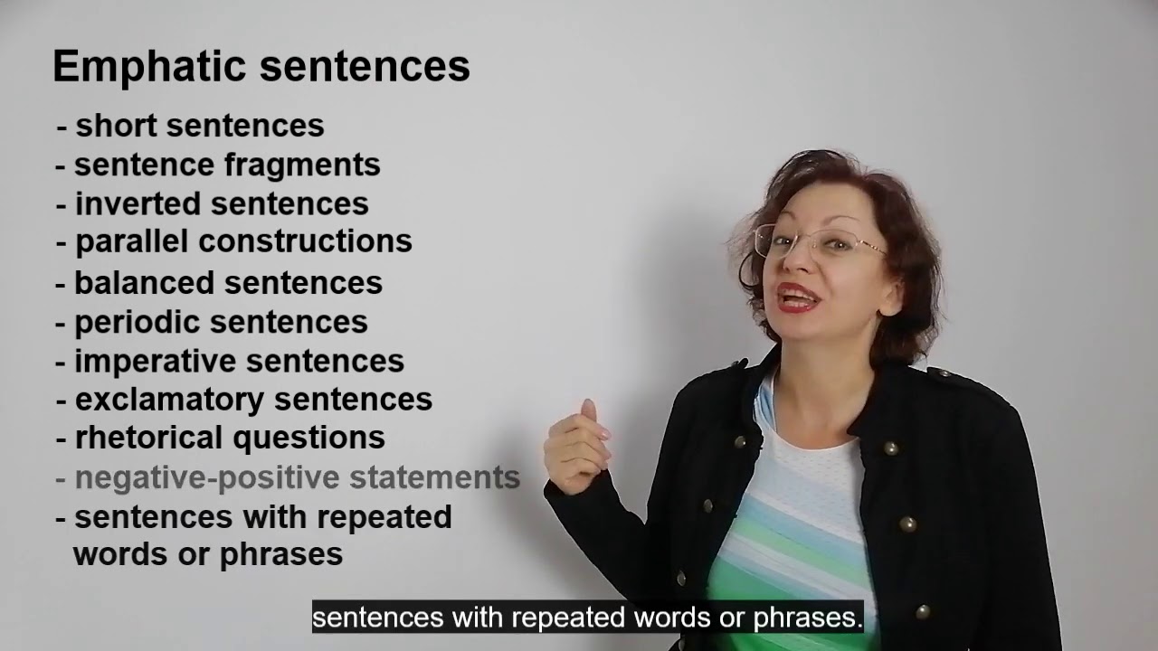 5.15. Emphasis / Sentence / English Writing - YouTube