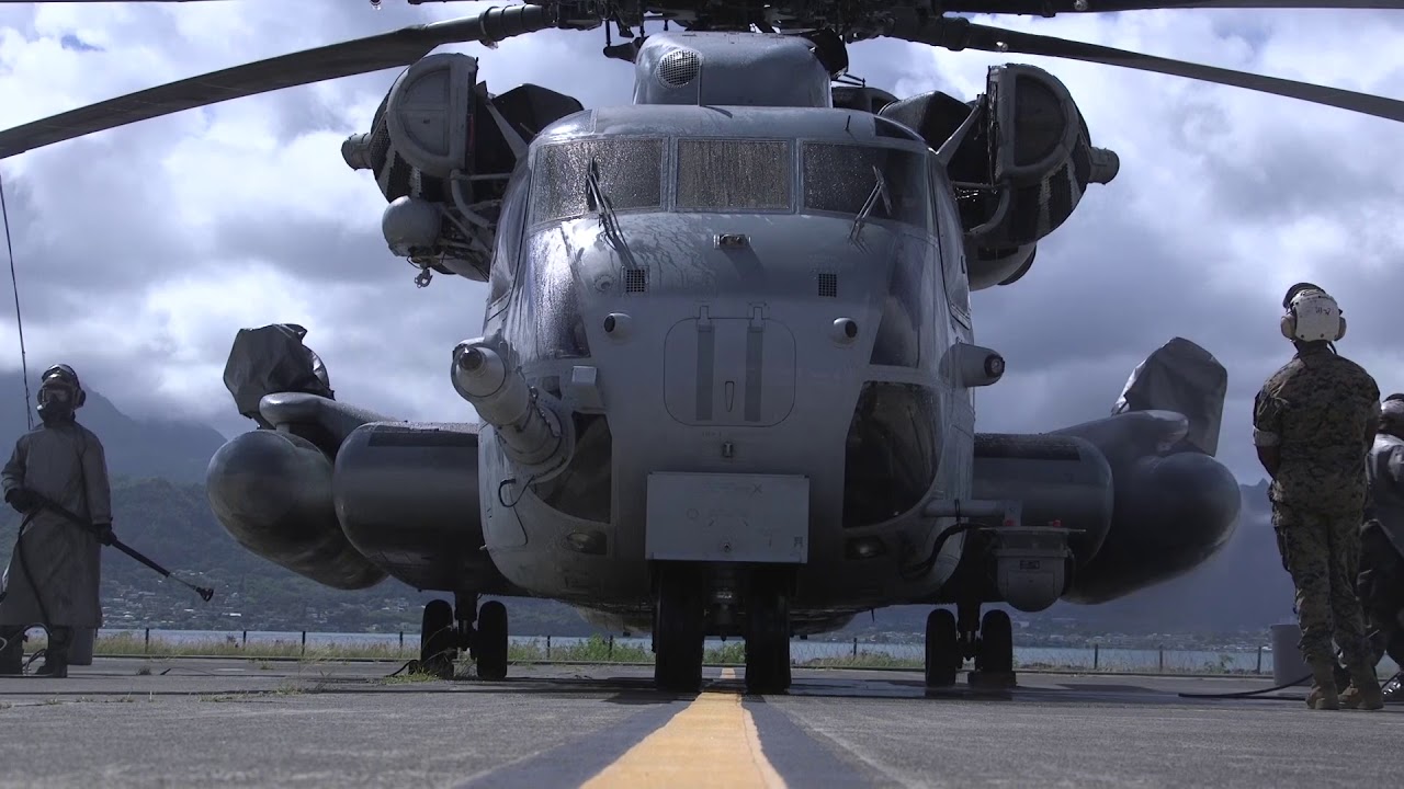 Helicopter Decontamination Exercise - YouTube